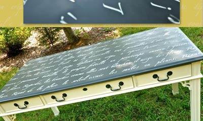 Furniture Stencil & Paint Ideas-Table Tops