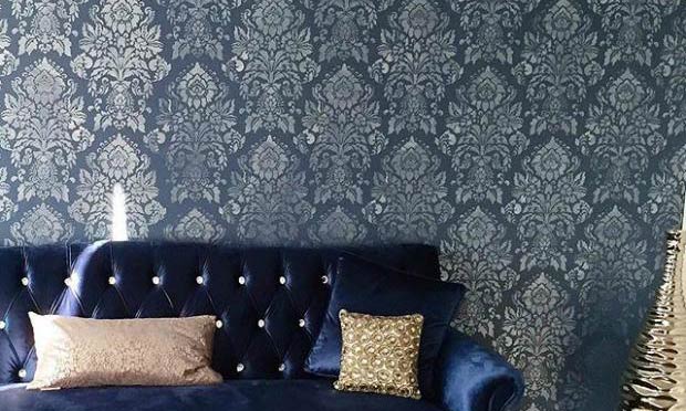 DIY Vintage Style Ideas with the Antoinette Damask Stencils