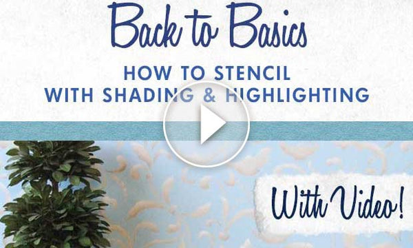 How to Stencil with Shading & Highlighting - Wall Painting Techniques