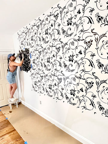 Simple Stencil Designs For Walls