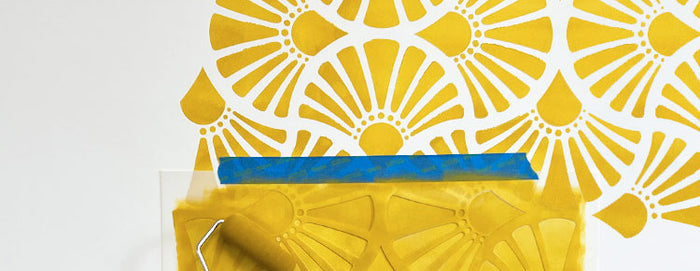 DIY Roller Stenciling Tools-Foam Stencil Rollers, Handles, Paint Trays