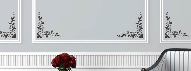 Corner Stencils for Painting Walls, Painted Ceiling Corner Designs