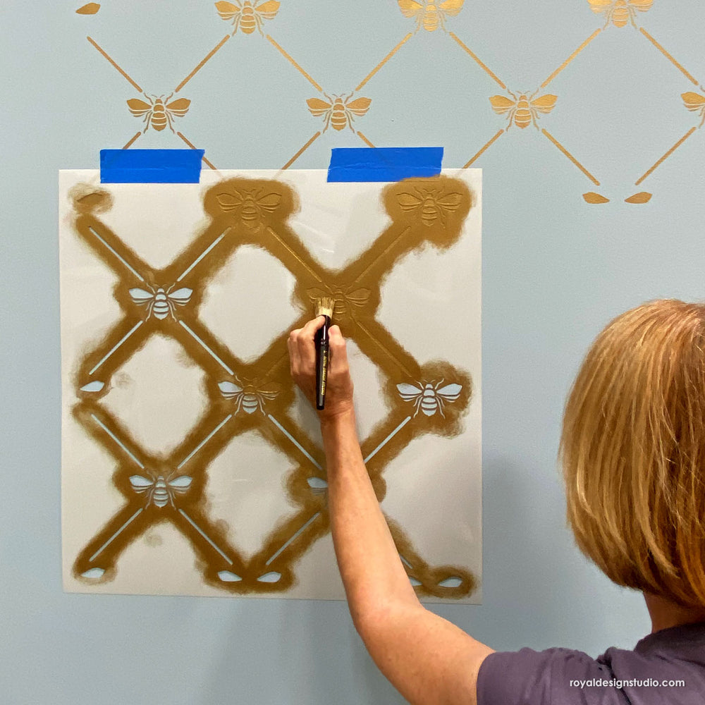 Pattern Stencils | French Bee Trellis Stencil