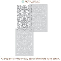 Laleh Persian Damask Wall Stencil