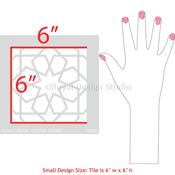 Tile Stencils for Walls, Floors, and DIY Kitchen Decor