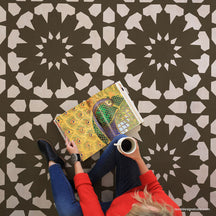 Large DIY Moroccan Tile Stencils for Painting Walls and Floors