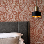Large scale French Damask Stencil Pattern-stenciling a wallpaper look