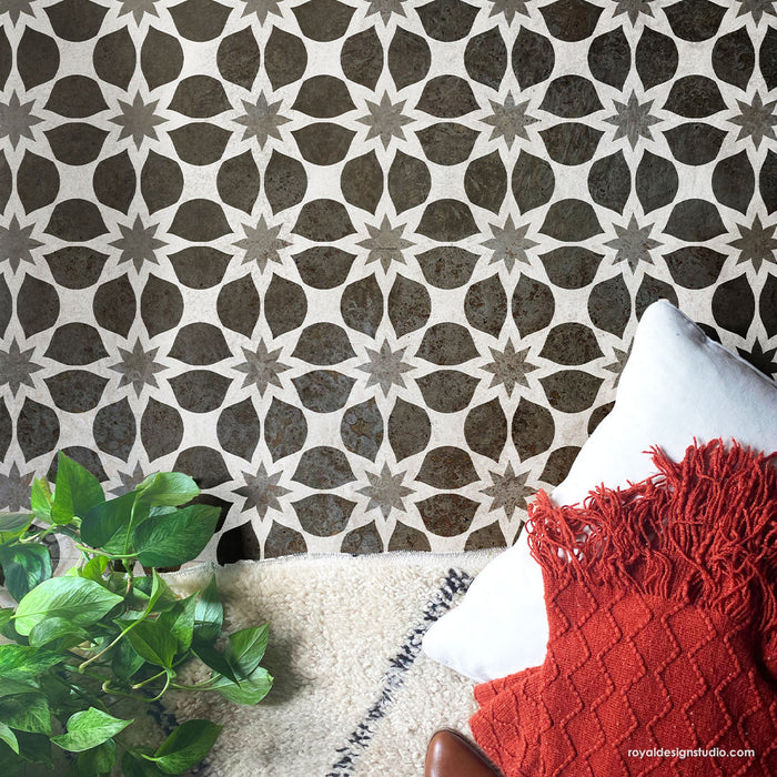 Extra Large Wall Stencils for Painting - Large Stencils - Wallpaper ...