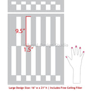 Large Stencils for Painting Modern Wall Decor - DIY Wallpaper