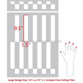 Large Stencils for Painting Modern Wall Decor - DIY Wallpaper