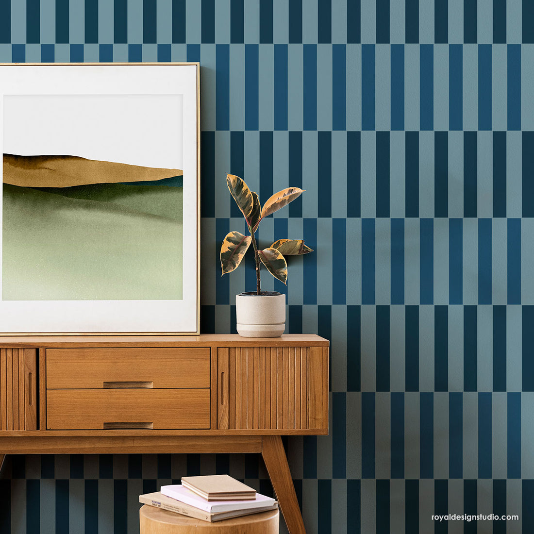 Large Stencils for Painting Modern Wall Decor - DIY Wallpaper