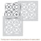 Modern Tile Stencil for Stenciling Furniture and Backsplashes