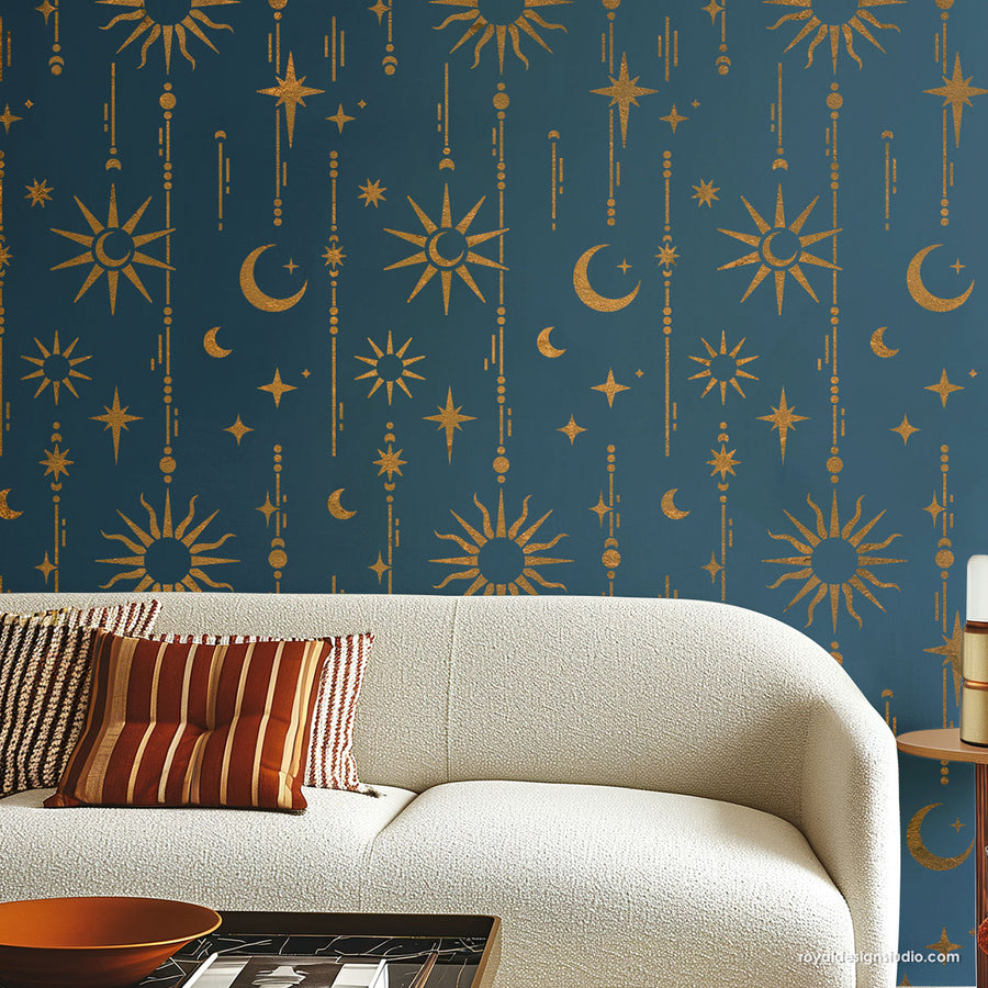 Modern Stencils, Geometric Wall Art, Tile Stencils for Painting Floors