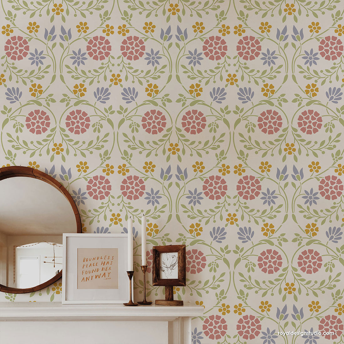 Extra Large Wall Stencils for Painting - Large Stencils - Wallpaper