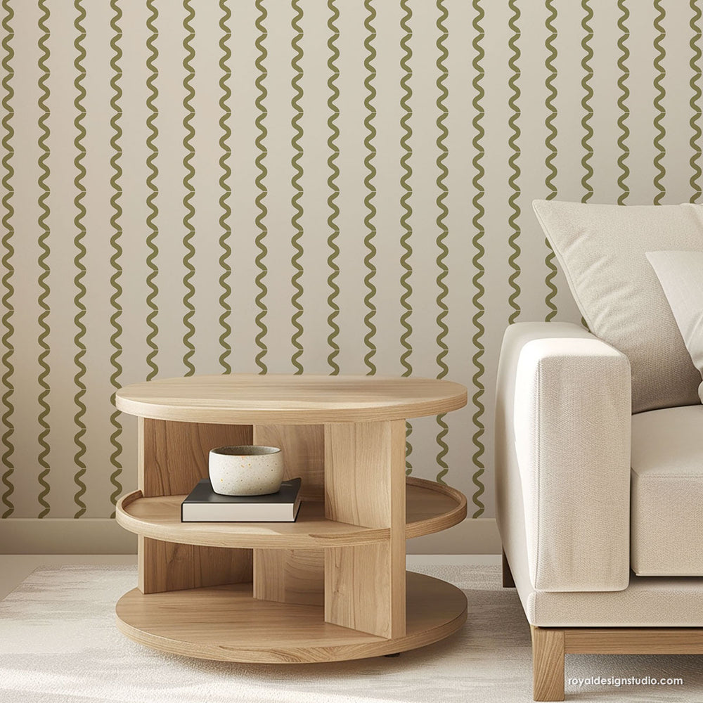 Rick Rack Strip Stencil for Walls-Fast and Easy Stenciling