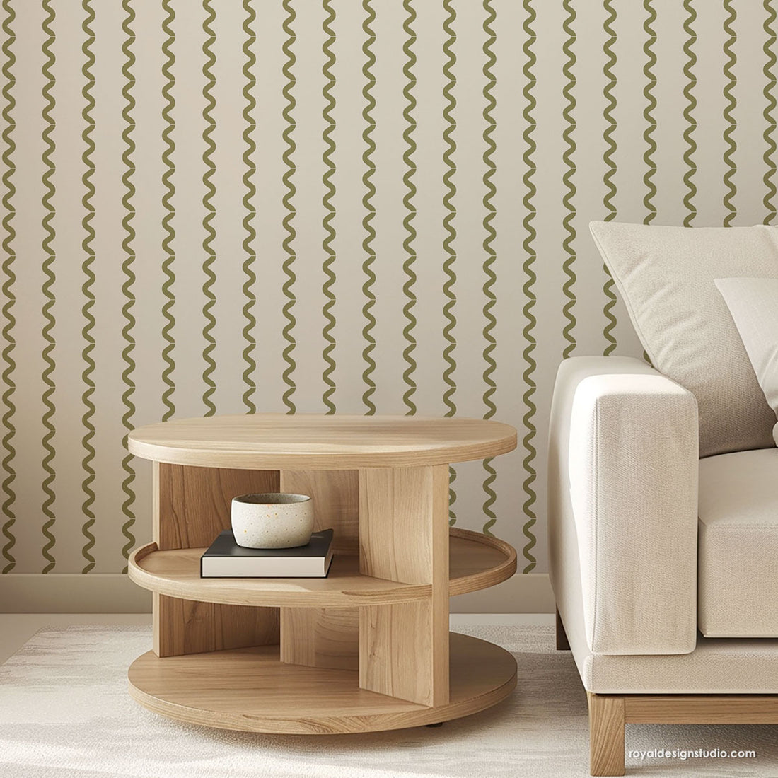 Rick Rack Strip Stencil for Walls-Fast and Easy Stenciling