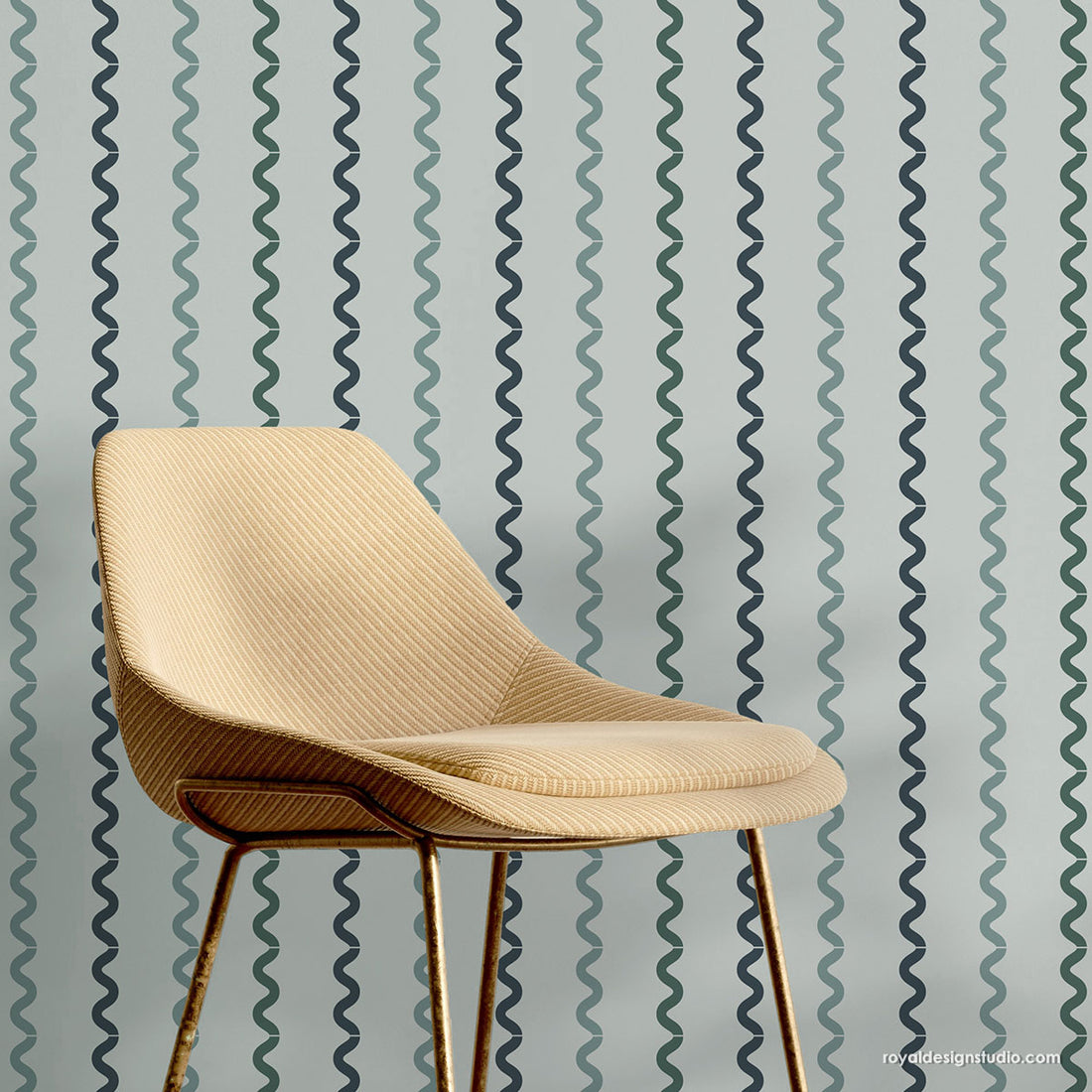 Rick Rack Strip Stencil for Walls-Fast and Easy Stenciling