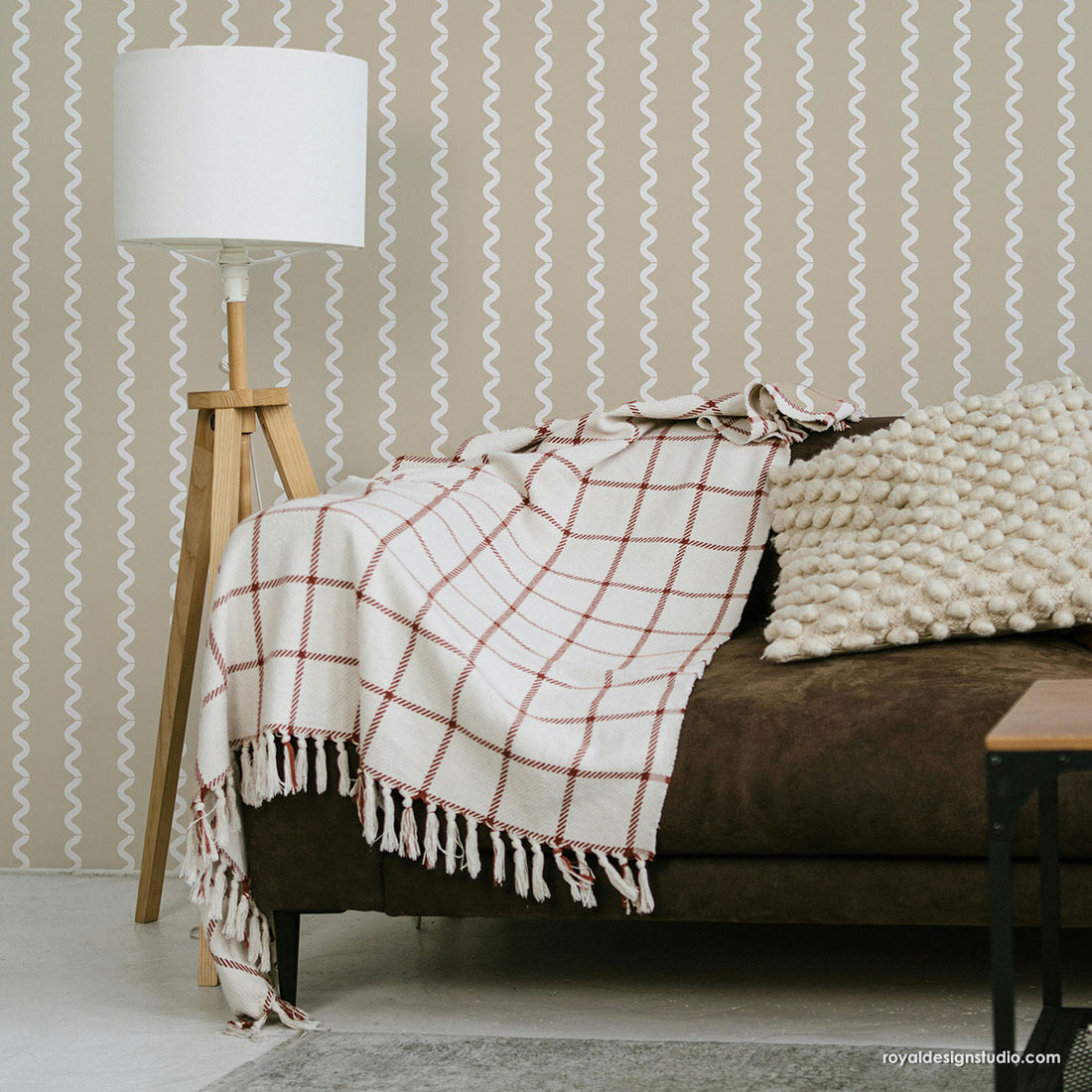 Rick Rack Strip Stencil for Walls-Fast and Easy Stenciling