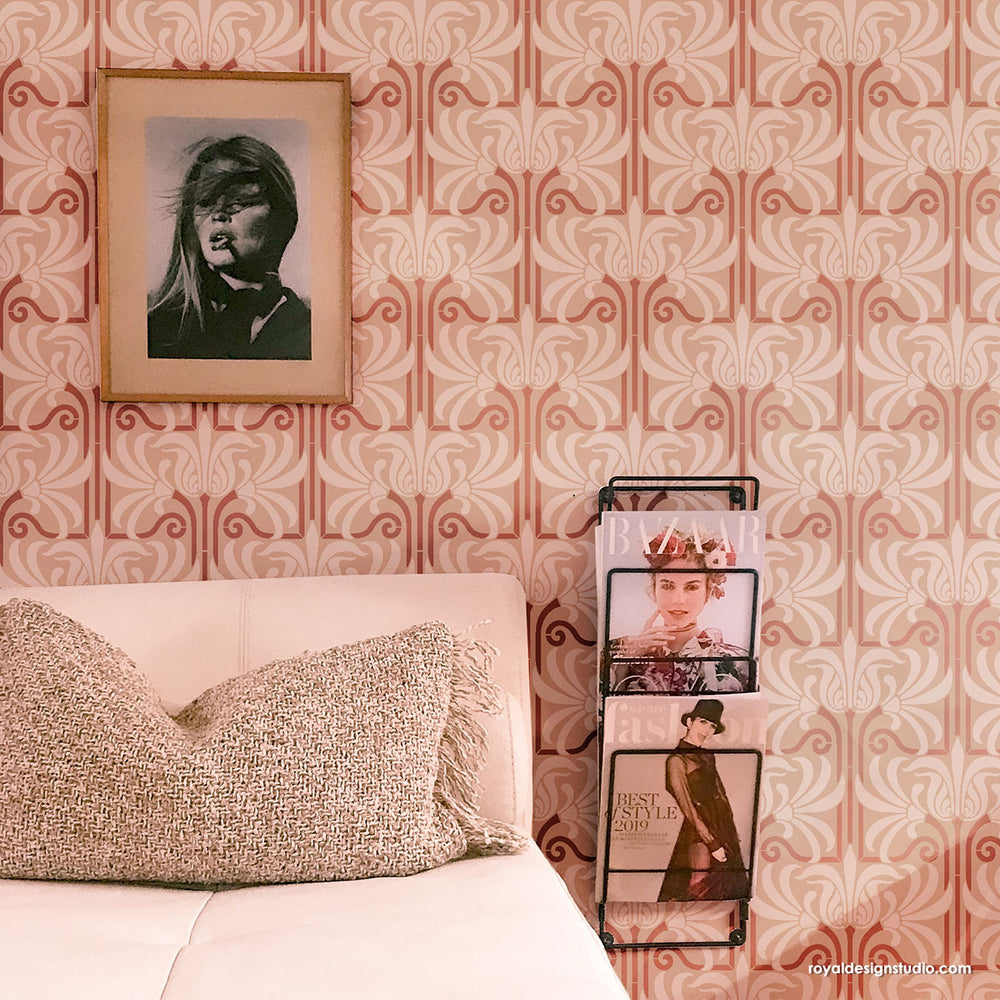 Modern Stencils, Geometric Wall Art, Tile Stencils for Painting Floors