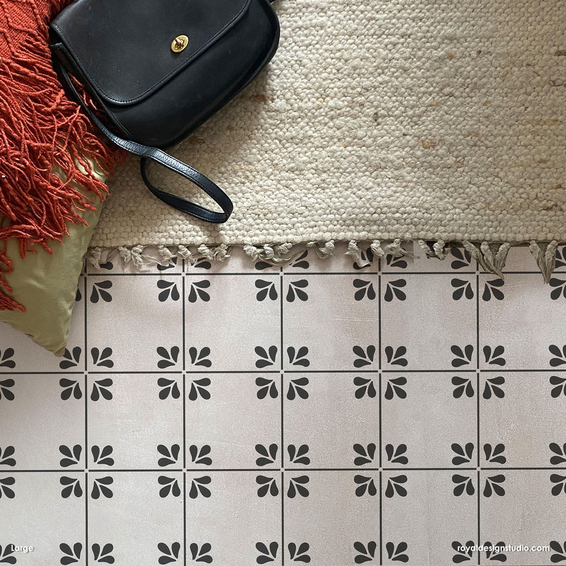 12 Stencil Ideas for Your Stairs - Paint Stair Risers with DIY Design