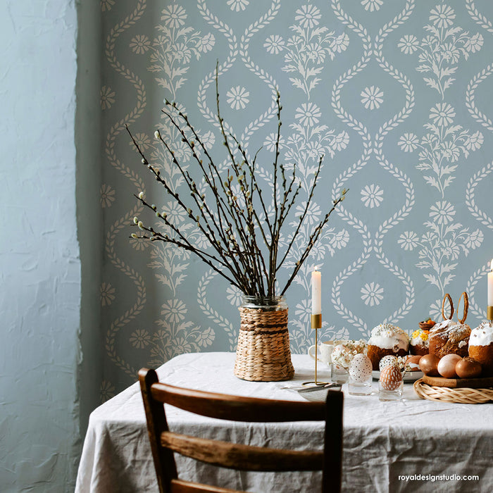 How to Successfully Paint and Stencil Ceramic Floor Tiles