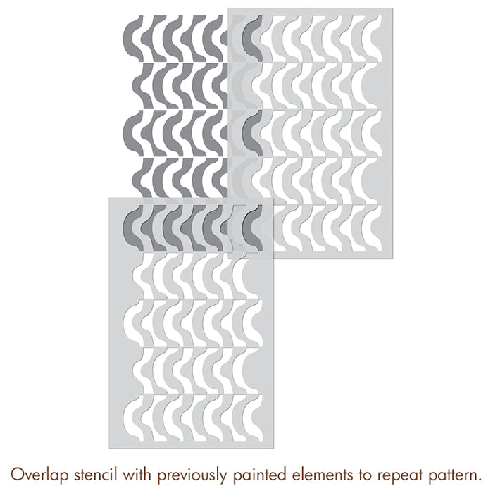 Large Stencils for Painting Modern Wall Decor - DIY Wallpaper