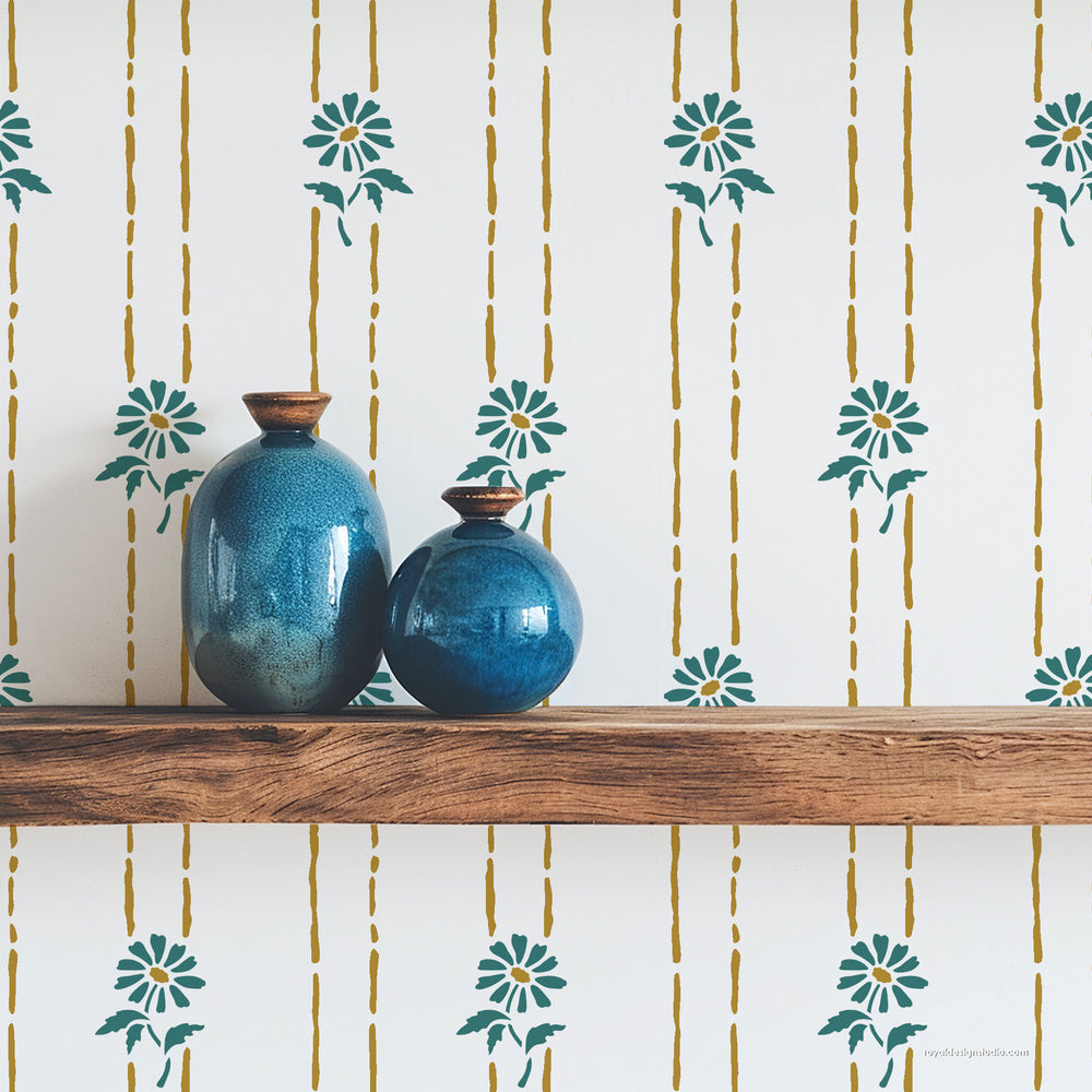 Extra Large Wall Stencils for Painting - Large Stencils - Wallpaper