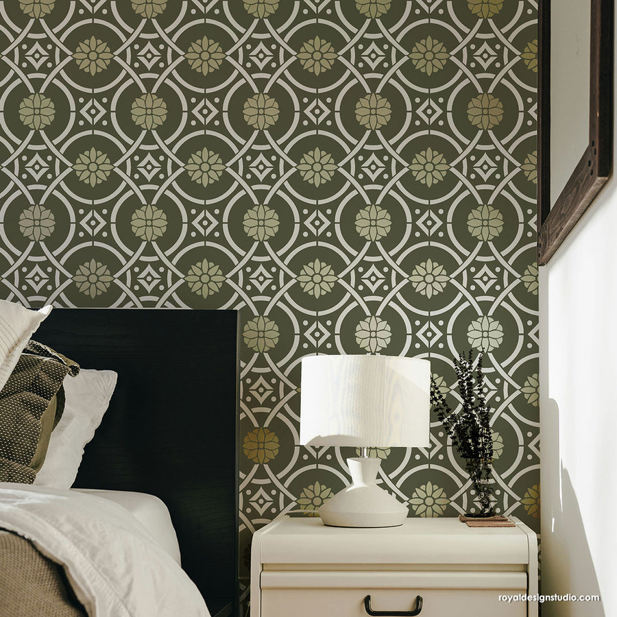 Extra Large Wall Stencils for Painting - Large Stencils - Wallpaper