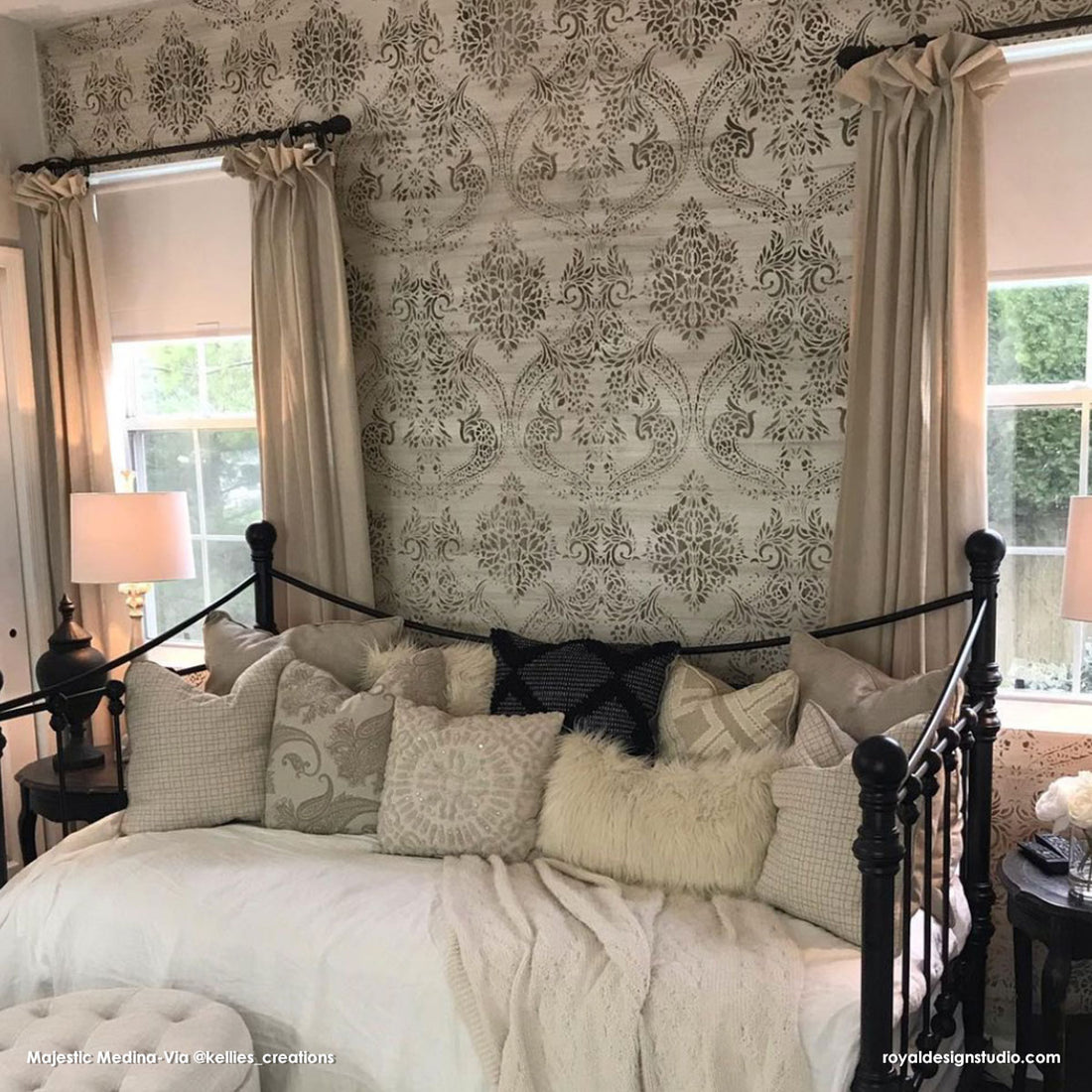 Victorian Wall Stencils | Stenciling Pattern for DIY Home Decor