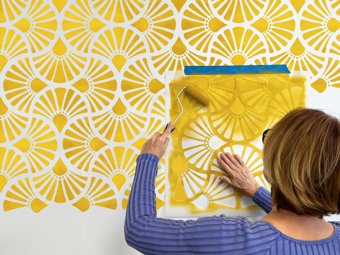 Stencil Designs and Patterns for Walls, Furniture, Fabric and Floors
