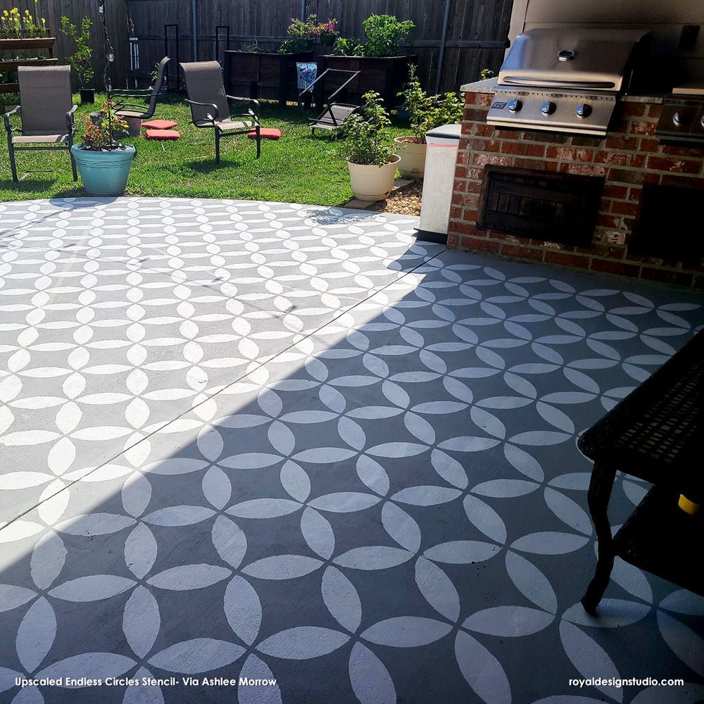 Large DIY Tile Stencils for Painting Walls and Floors