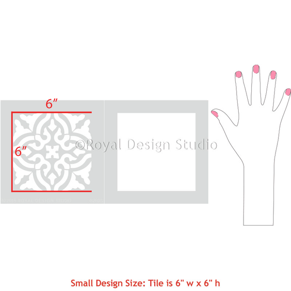 Tile Stencils for Walls, Floors, and DIY Kitchen Decor