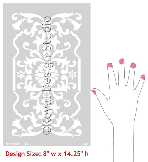 Stencils | Fleur Classic Panel Stencil