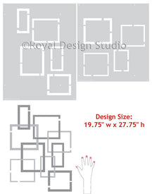 Hip To Be Square Stencil