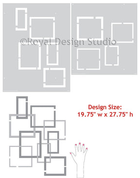 Hip To Be Square Stencil