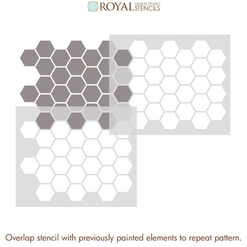 Allover Wall Stencils | Honeycomb Stencils