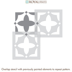 Large DIY Tile Stencils for Painting Walls and Floors