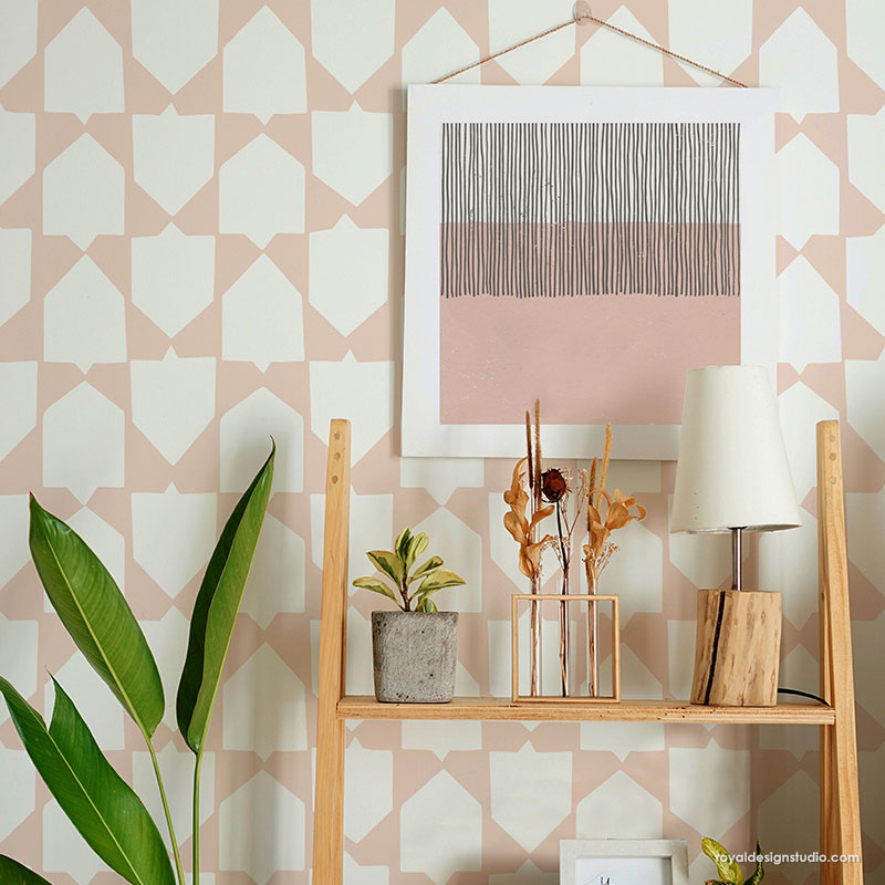 Modern Stencils & Geometric Pattern Stencils - Painting DIY Home Decor# ...