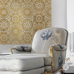 Lace Stencils & Lace Wall Stencils - Painting Walls & DIY Home Decor