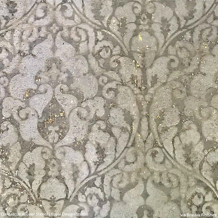 Damascus Allover Wall Stencil – Royal Design Studio Stencils