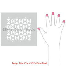 Raphia Graphic African Craft Stencil