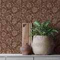 Wall Stencils | Large Allover Brocade Stencil