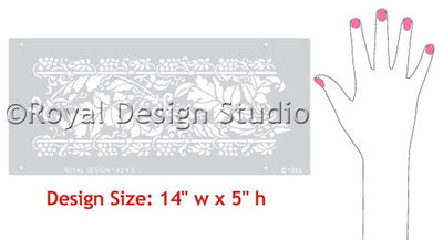 Border Stencils | Brocade Border Stencil