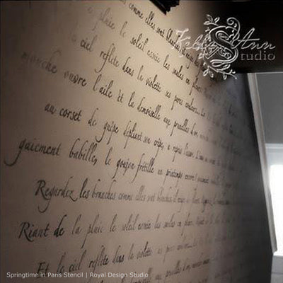 Wall Stencils | French Wall Quotes & Vintage Design