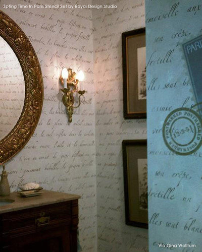 Wall Stencils | French Wall Quotes & Vintage Design