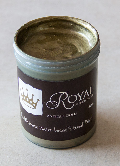 Stencil Paint | Stencil Creme Antique Gold – Royal Design Studio Stencils