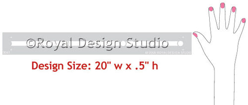 Ceiling Stencils | Victorian Ceiling Border Stencil