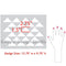 Art Deco Furniture Stencils | Small Step Up Triangles