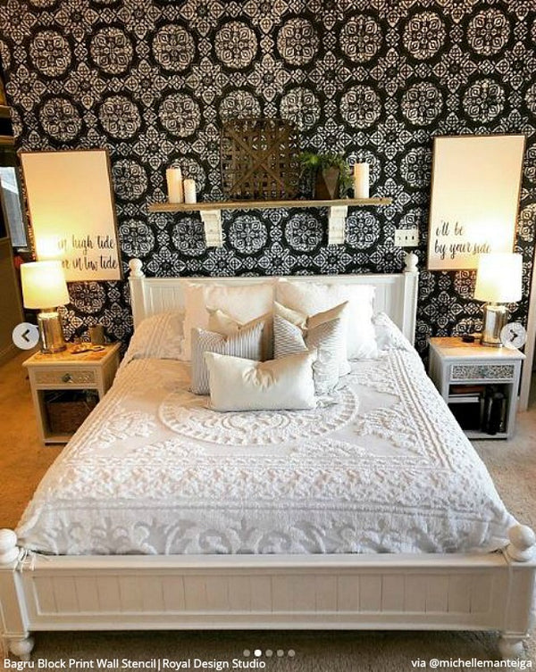 Large Tile Stencils for Painting Floor Tiles - Concrete Floor Stencils