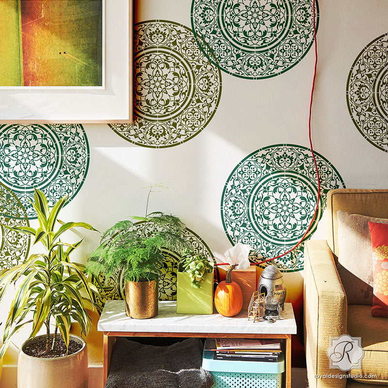 Large Mandala Medallion Stencils for Painting DIY Wall Art Designs ...